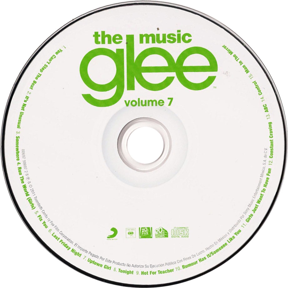 Carátula Cd de Bso Glee: The Music, Volume 7 - Portada