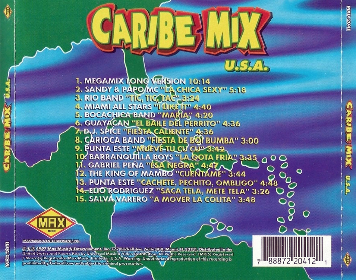 Car tula Trasera de Caribe Mix U.s.a. - Portada