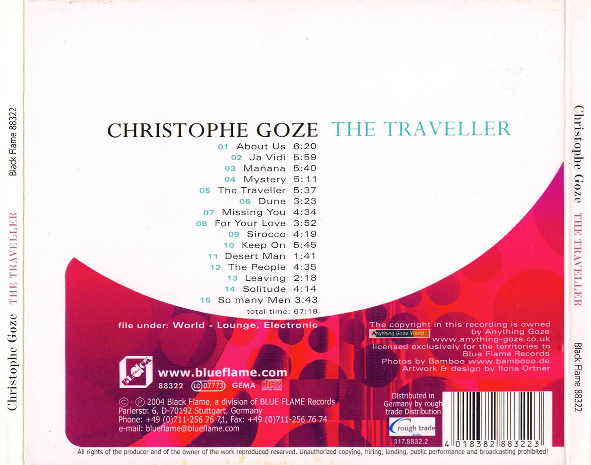 Car tula Trasera de Christophe Goze - The Traveller - Portada