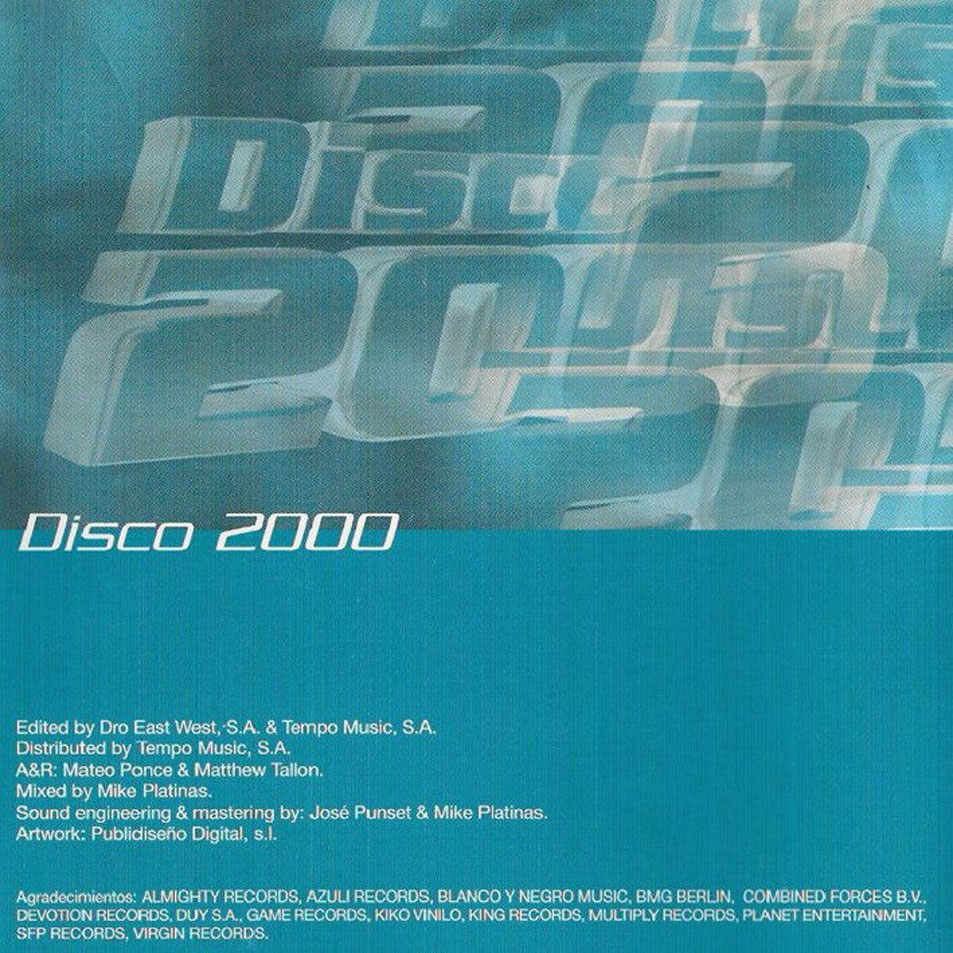 Carátula Interior Frontal de Disco 2000: Los Autenticos N1 Del Año ...
