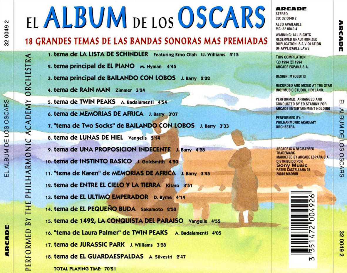 Car tula Trasera de El Album De Los Oscars - Portada