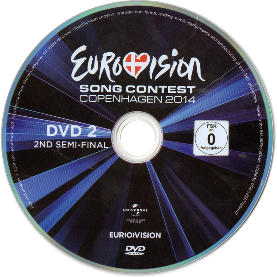 Car tula Dvd2 de Eurovision Song Contest Copenhagen 2014 (Dvd) - Portada