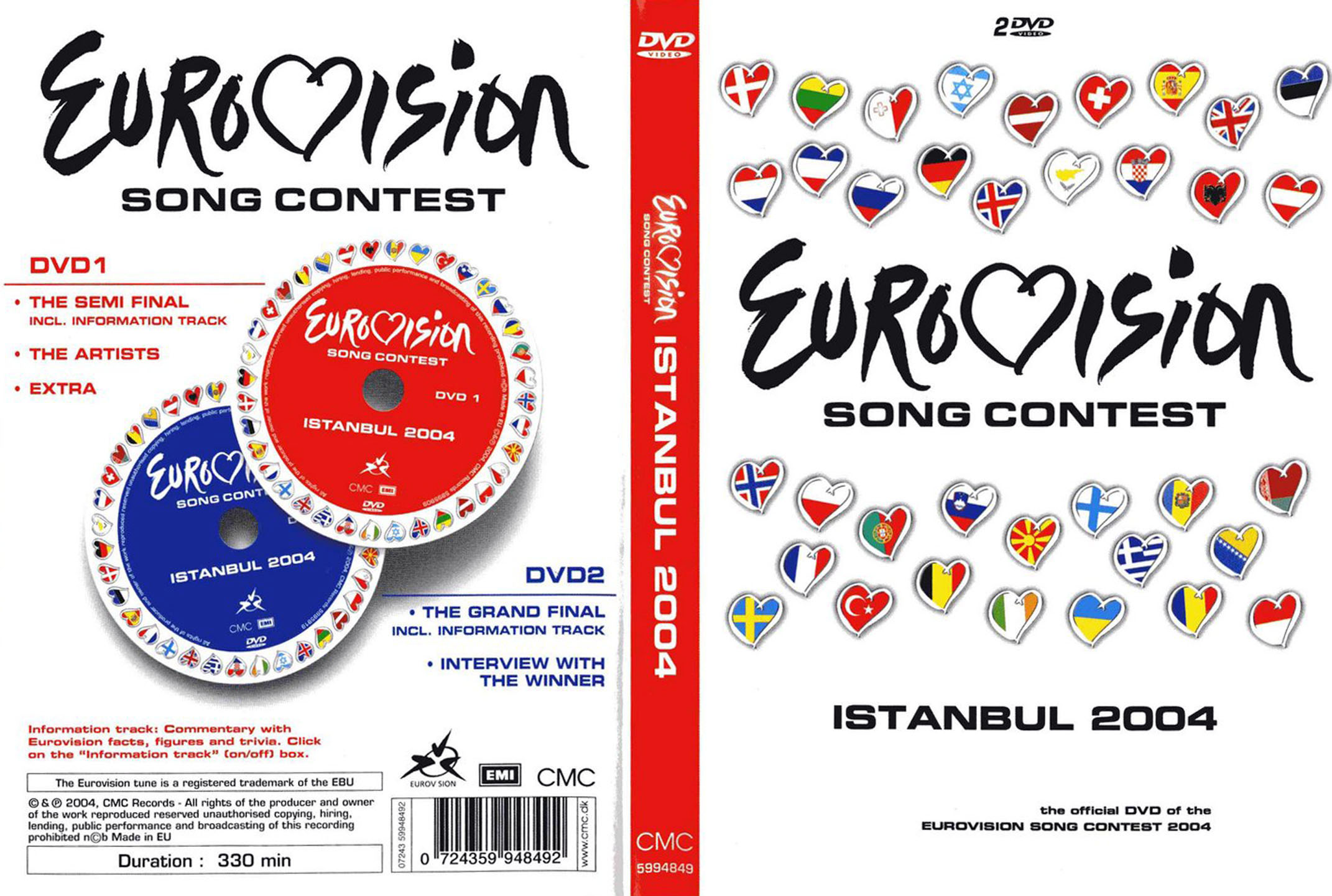 Car tula Caratula de Eurovision Song Contest Istanbul 2004 (Dvd) - Portada