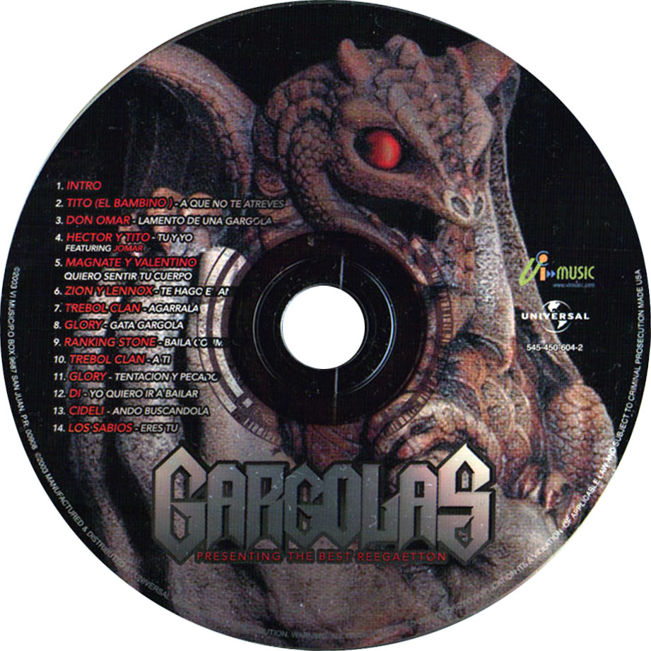 Car tula Cd de Gargolas 4 Presenting The Best Reegaetton - Portada