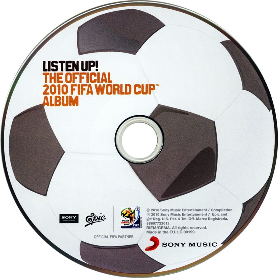 Car tula Cd de Listen Up! The Official 2010 Fifa World Cup Album - Portada