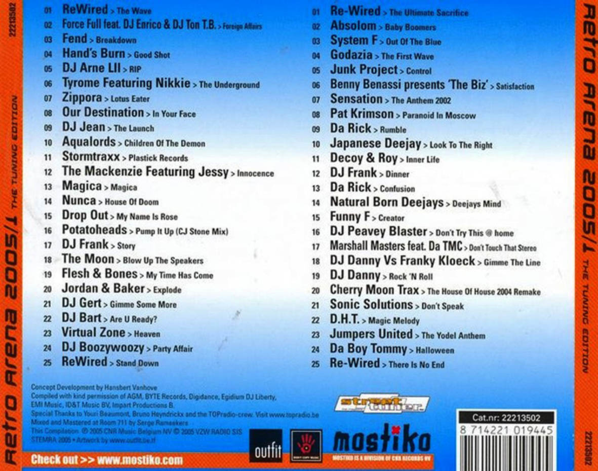 Car tula Trasera de Retro Arena 2005/1 (The Tuning Edition) - Portada