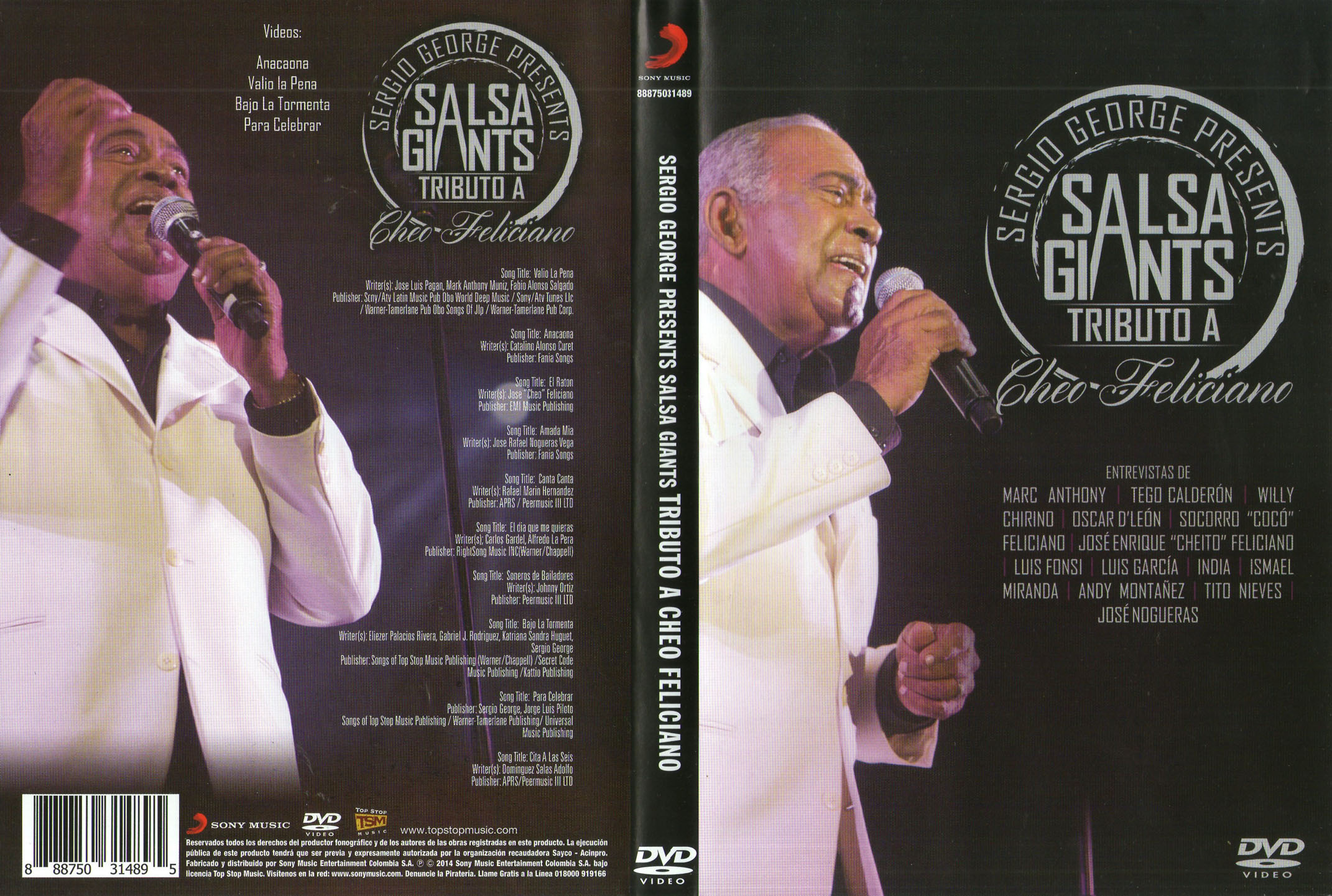 Car tula Caratula de Sergio George Presents Salsa Giants: Tributo A ...