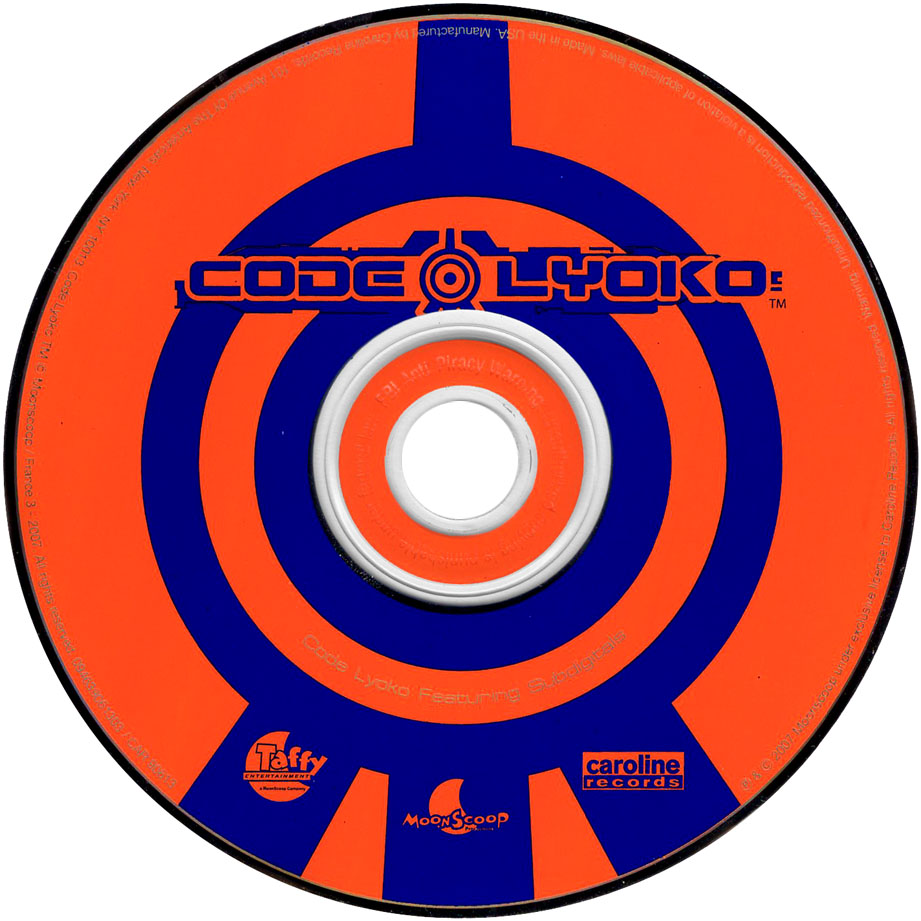 Car tula Cd de Subdigitals - Code Lyoko (English Version) - Portada